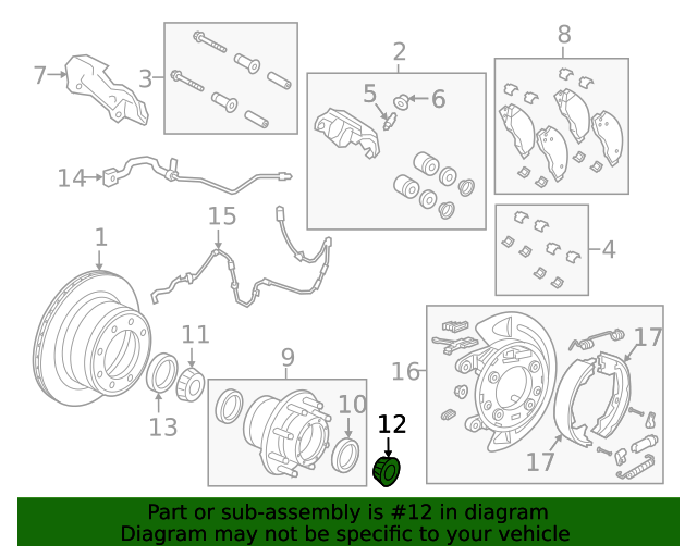 2019-2021 Ram 3500 Wheel Bearing 68454742AA | TascaParts.com