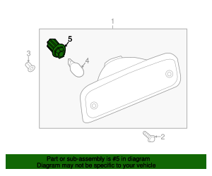 2012-2021 Nissan Center High Mount Stop Light Socket 26597-9B90A | CMA ...