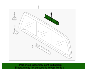 2007-2021 Toyota Tundra Back Glass Reveal Molding 75571-0C010 ...