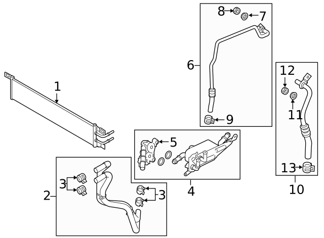 2020-2023 Ford Escape Cooler Pipe JX6Z-7R081-B | Miracle Ford Parts