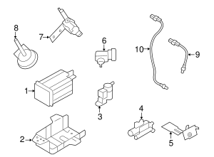 Hyundai - 28324-2GGB0 - Solenoid Valve - 2017-2018 Hyundai Santa Fe ...