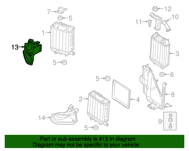 2014-2018 Audi RS7 Air Duct 4G8-121-674-B | Audi USA Parts
