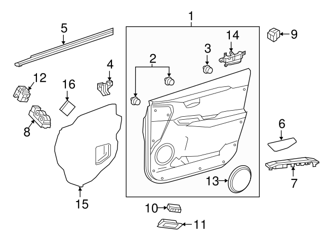 67832-78010 - Door Water Deflector 2015-2021 Lexus | AutoNationParts.com