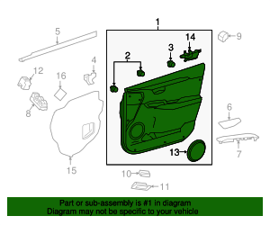 2021 Lexus Door Interior Trim Panel 67610-78280-24 | AutoNation Parts