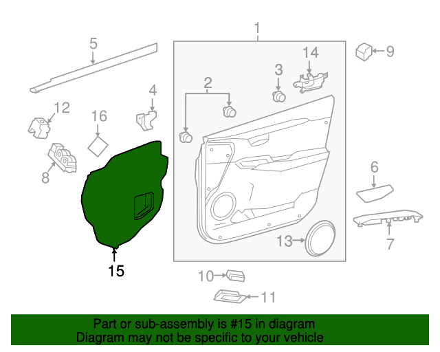 2015-2021 Lexus Water Shield 67832-78010 | OEM Parts Online