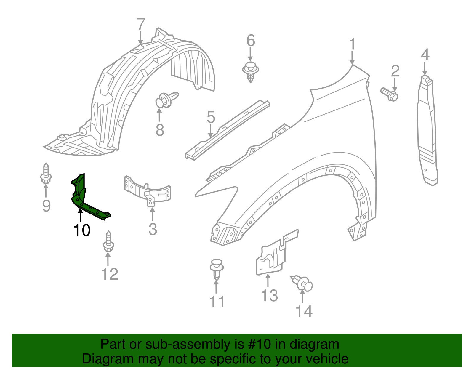 2014-2018 Mazda 3 Air Deflector B45A-56-114B | OEM Parts Online