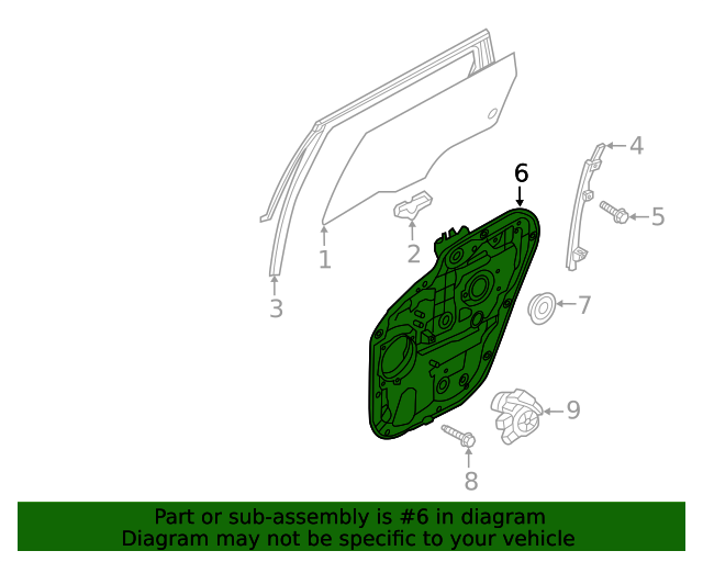 2020-2023 Kia Telluride Regulator Module - Driver's Side (LH) 83471 ...