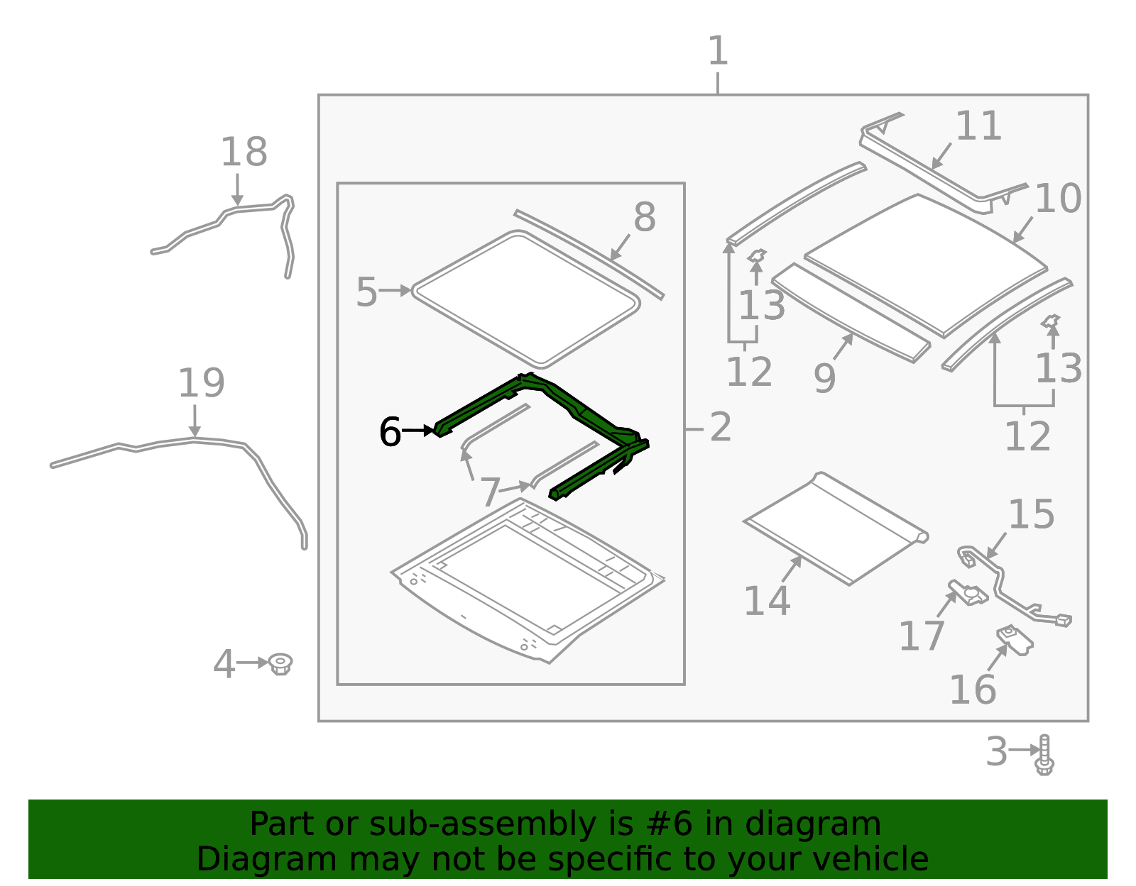 2019-2025 Genesis G70 Mechanism Assembly Panoramaroof 81650-G9000 ...