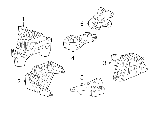Buy Genuine GM Auto Parts - Mount (Part # 23291454) | GM Parts Store