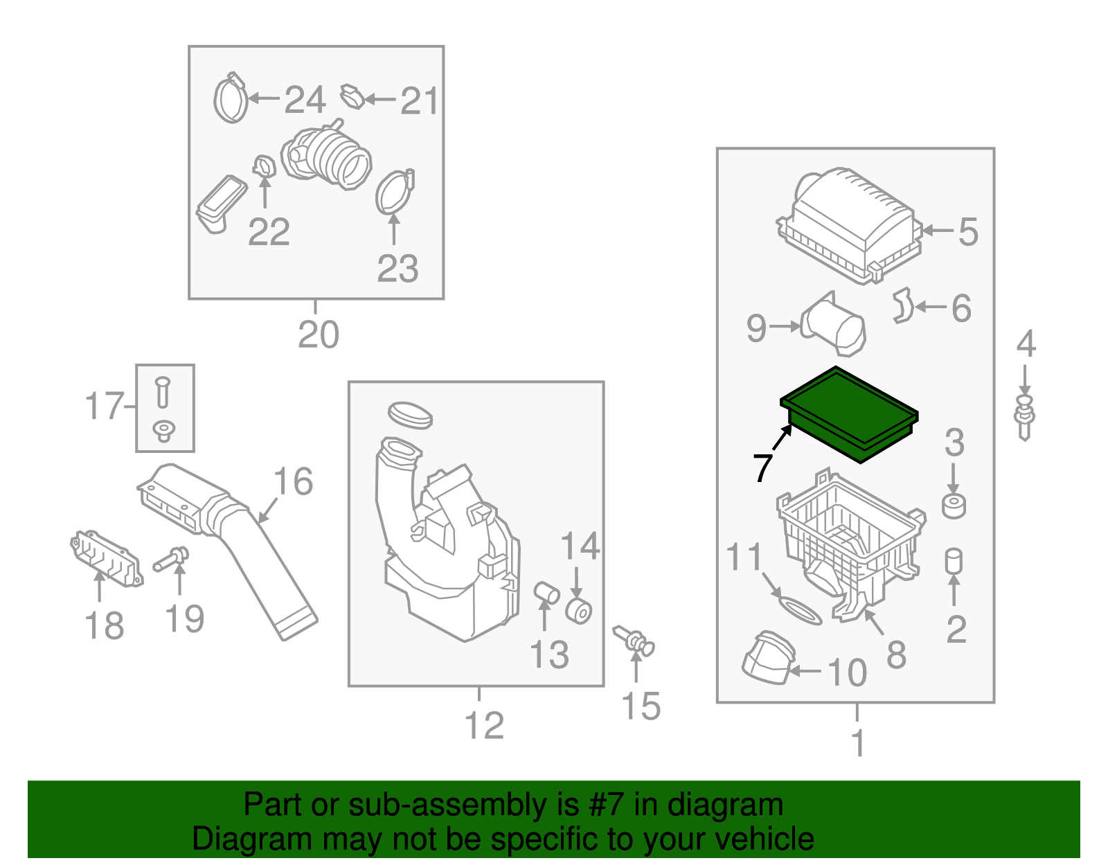 2017-2023 Hyundai Air Filter 28113-F2000 | OEM Parts Online