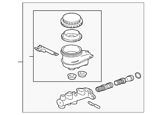 2006-2012 Mitsubishi Master Cylinder 4625A027 | QuirkParts