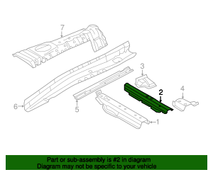 2012-2021 BMW Left rear seat console 41-11-7-284-193 | AutoNationParts.com