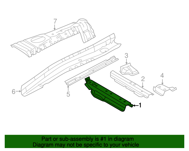 Genuine BMW 41-11-7-346-946 | Seat Cross-Member | FREE Shipping on Most ...