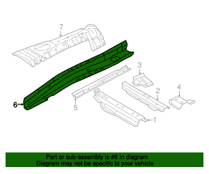 41-11-7-297-851 - Console, transmission support, left 2012-2020 BMW ...