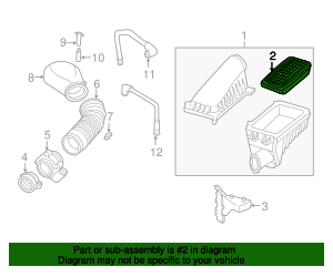 1990-2005 GM Air Filter 19259086 GM | GMPartsDirect.com