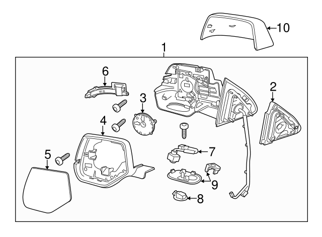 23331705 GM Mirror Assembly | GM Parts Store