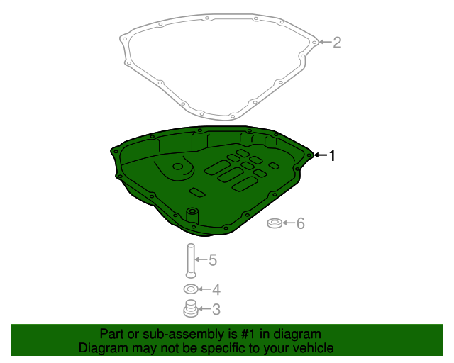 2017-2019 Nissan Trans Pan 31390-X420B | TascaParts.com
