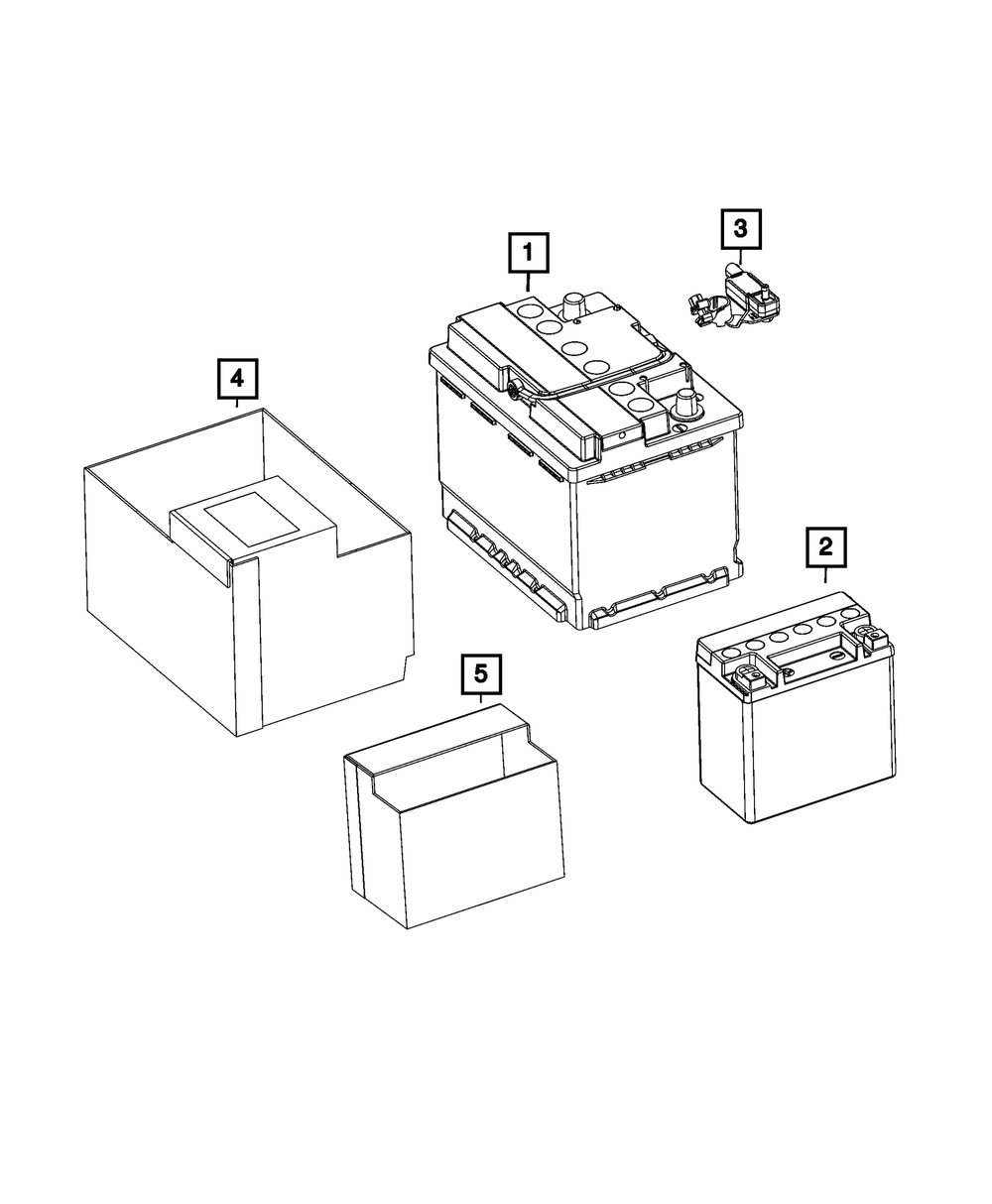 2021-2022 Jeep Compass Storage Battery 56029775AA | My Mopar Parts