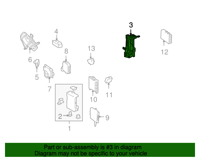 82877-0E010 - Box - 2010-2015 Lexus | MyLexusParts