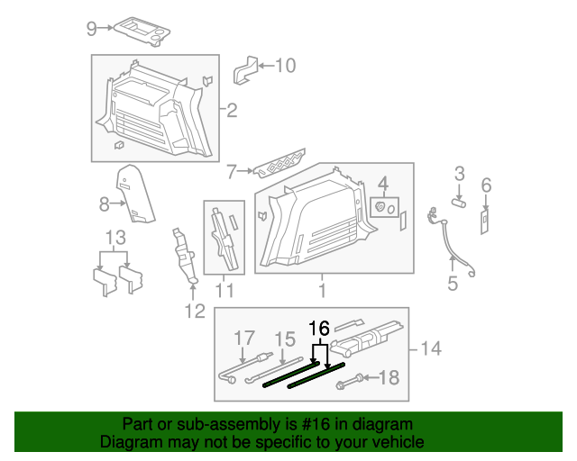 1999-2024 GM Jack Handle Extension 15043672 GM | GMPartsDirect.com
