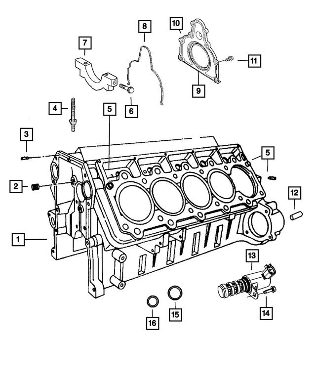 2008-2010 Dodge Viper Short Block Engine RL026794AB | Mopar Estores