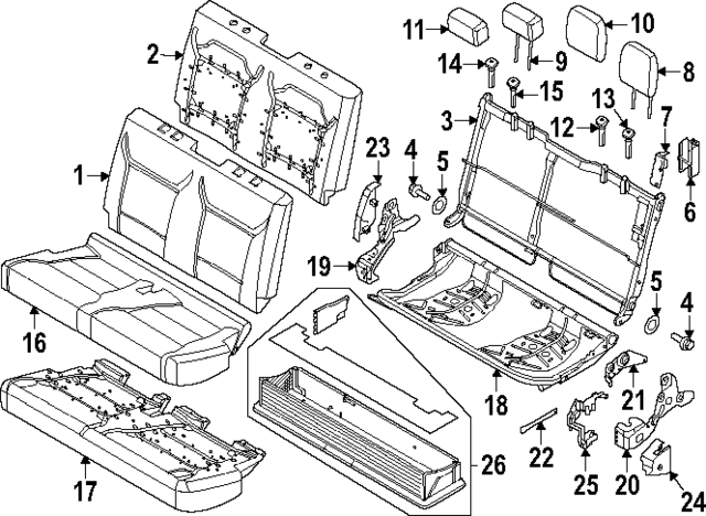 Genuine OEM Ford Part - Storage Box PC3Z-26310B17-AA | Genuine OEM Ford ...