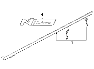2020-2023 Hyundai Sonata Trim Molding 87712-L1100 | OEM Parts Online