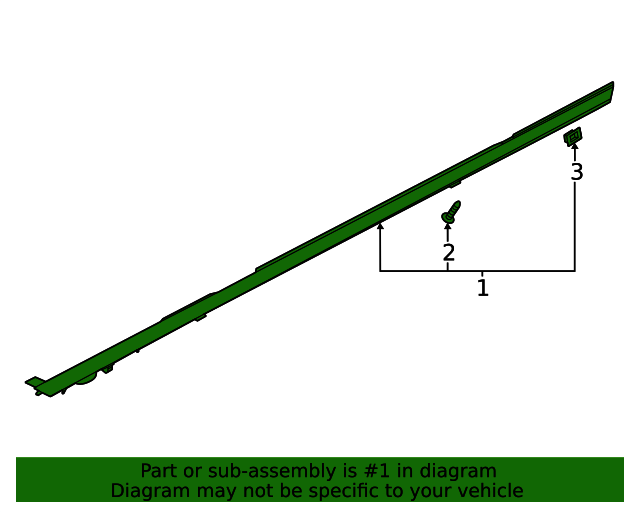 Genuine OEM Trim Molding Part# 87712-L1100 Fits 2020-2021 Hyundai ...
