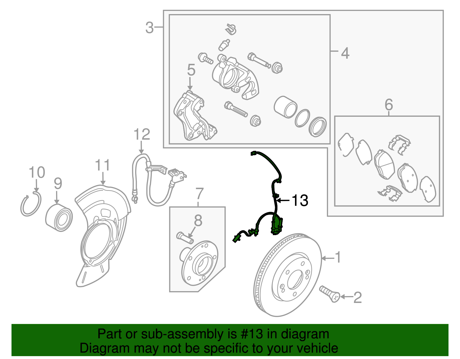 2014-2018 Kia Front Speed Sensor 59830-A7300 | OEM Parts Online