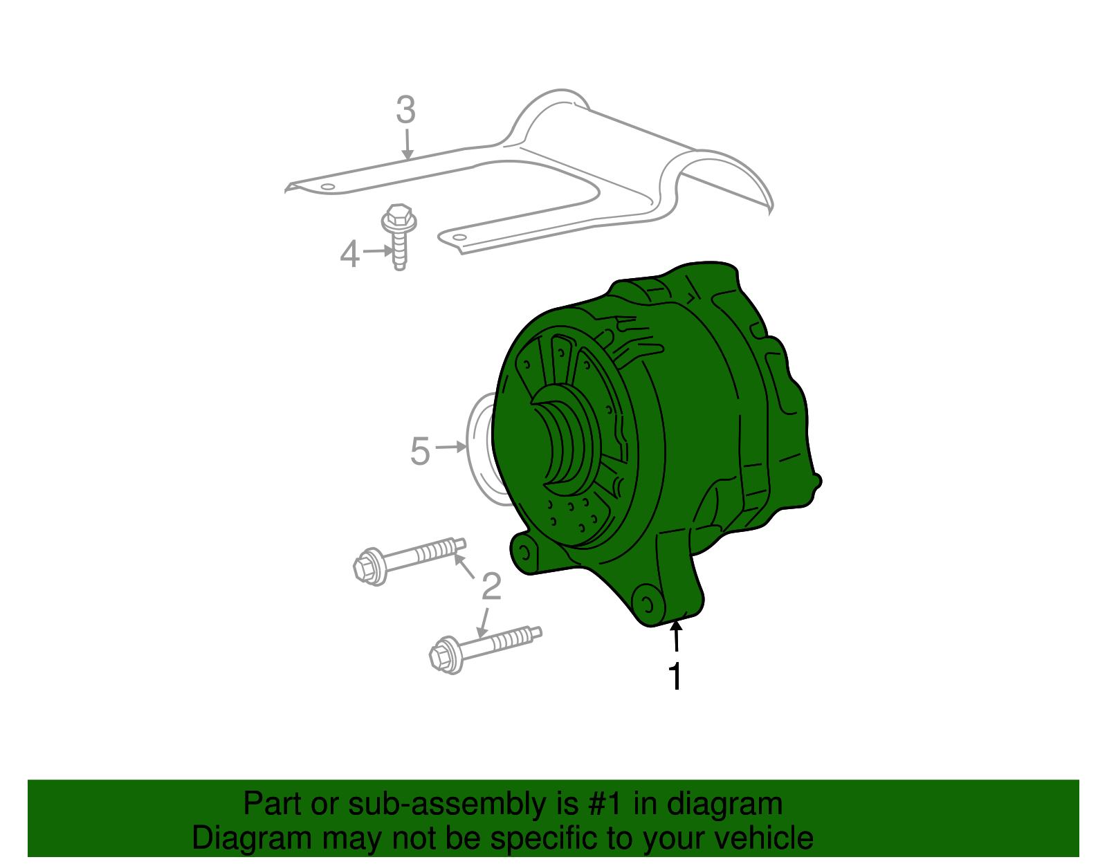 2009-2019 Ford Motorcraft™ Alternator GL-8858 | TascaParts.com