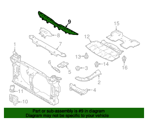 62290-4GA0A (622904ga0a) - 2014-2020 Infiniti Q50 Upper Retainer ...