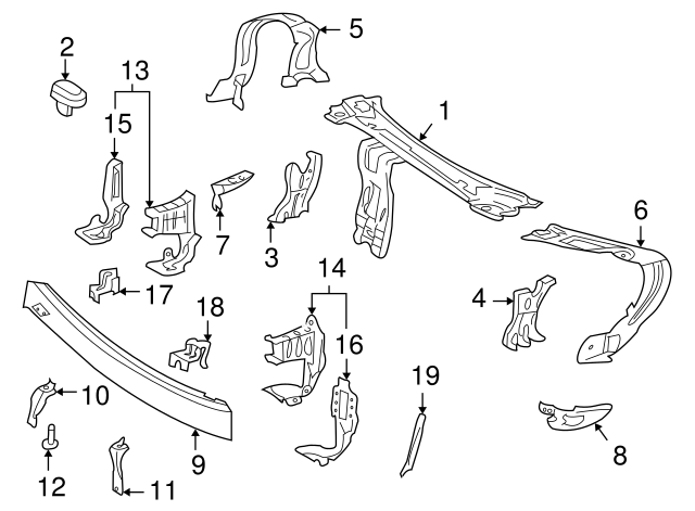 2001-2007 Mercedes-Benz Lower Cross-Member 203-620-10-34 | MB OEM Parts