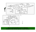 Genuine Toyota Front Brace part# 53835-02020 for 2019-2025 Toyota ...