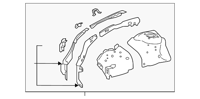 53702-12A80 - Apron Assembly - 2019-2023 Toyota Corolla | Sparks Parts