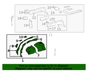 53702-12A80 - Apron Assembly - 2019-2022 Toyota Corolla | Lithia Toyota ...