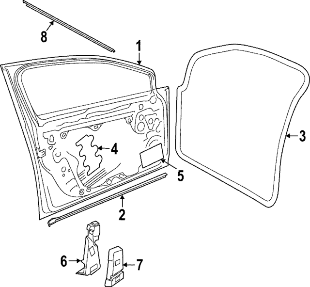 2022-2024 Volkswagen Weather-Strip On Body 5H4-867-911-A-9B9 | OEM VW ...
