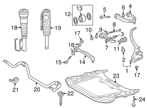 220-323-25-65 - Stabilizer Bar 2001-2006 Mercedes-Benz | Mercedes-Benz ...