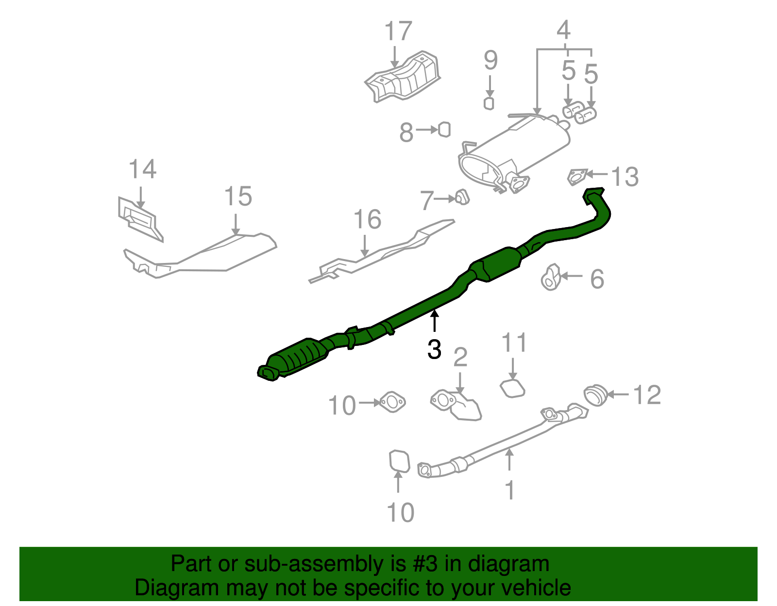 2008-2011 Mitsubishi Outlander Catalytic Converter 1570B706 | Retail ...