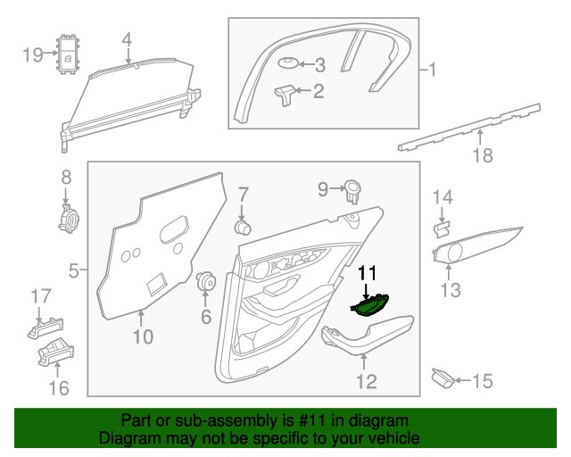 205-760-03-61-9051 - Handle, Inside 2015-2021 Mercedes-Benz | Mercedes ...