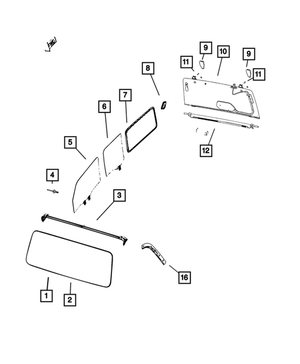 2018-2025 Jeep Wrangler Backlite 68282135al | TascaParts.com