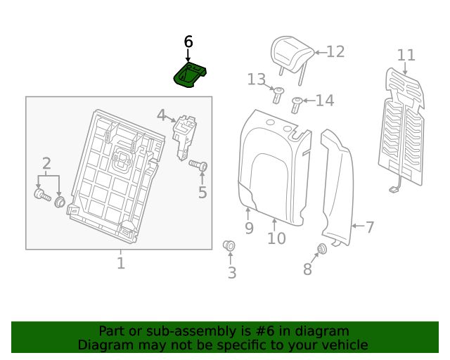 2019-2023 Audi Folding Seat Latch Release Handle Bezel 8W0-885-879-B-2LM | Audi USA Parts