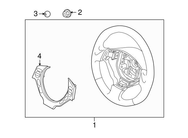 2015-2016 Nissan GT-R Steering Wheel 48430-89S0B | TascaParts.com
