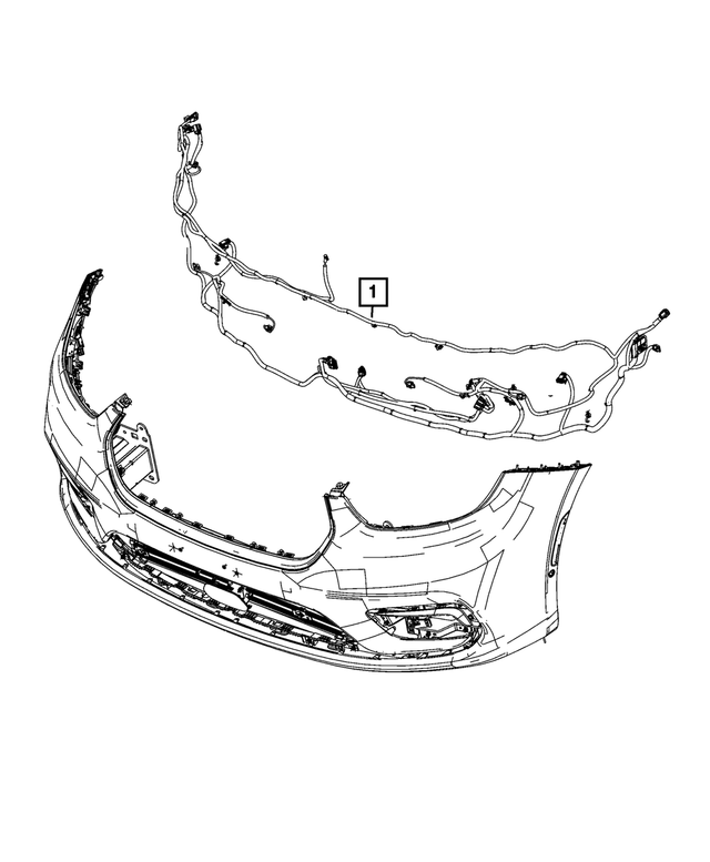 2025 Chrysler Pacifica Front Fascia Wiring 68682678AA | Mopar eStore