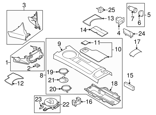 2006-2015 Mazda MX-5 Miata Hole Cover NE51-55-720B-02 | AutoNationParts.com