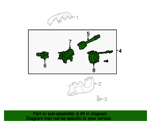 20940369 - Turn Signal and Headlamp Dimmer Switch 2005-2012 GM ...