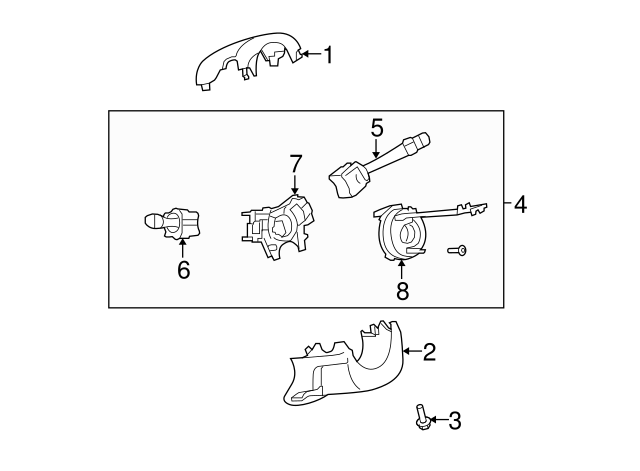 20940369 - Turn Signal and Headlamp Dimmer Switch 2005-2012 GM ...