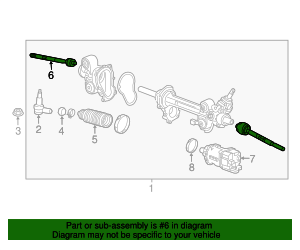 2015-2022 GM Steering Linkage Inner Tie Rod 84344235 GM | GMPartsDirect.com