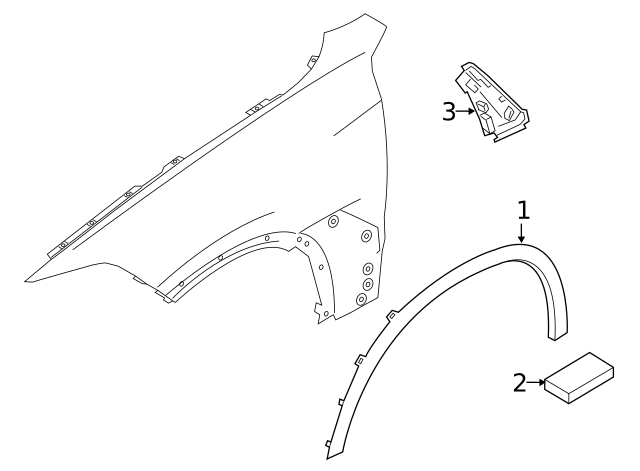 51748091891 - 2019-2022 BMW X7 Side Duct (51-74-8-091-891) | BMW of ...