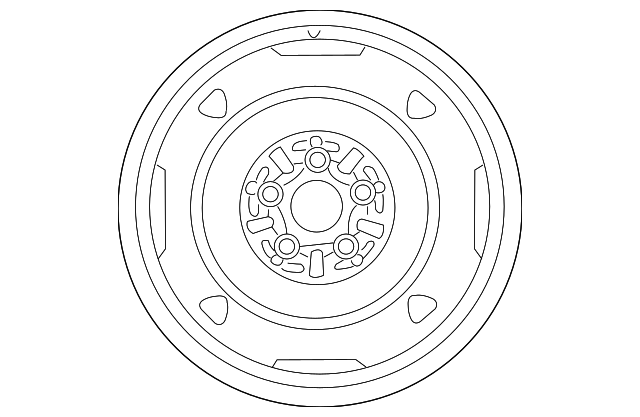 42611-52400 - Spare Tire - 2012-2019 Toyota Prius C | OEM Genuine ...