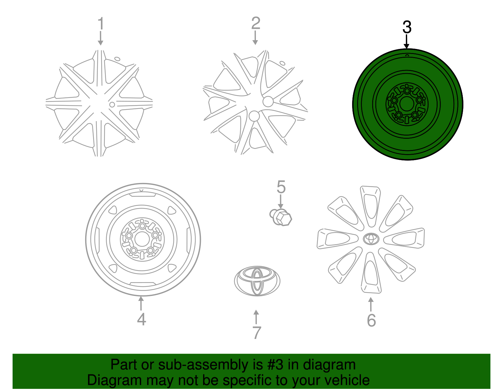 42611-52770 - 2012-2019 Toyota - Wheel Steel | Sparks Parts